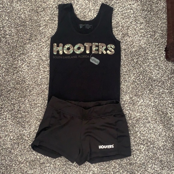 Hooters | Other | Collectible Black Camo Hooters Uniform Set | Poshmark